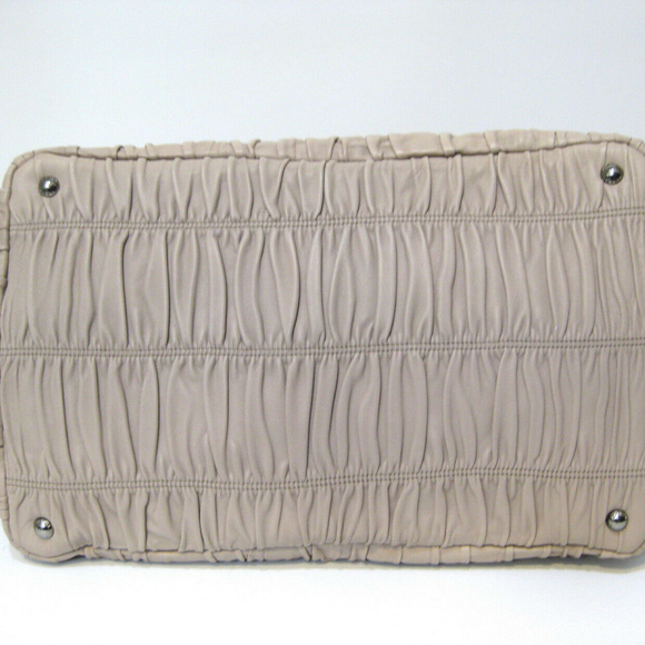 Prada | Bags | Prada Nappa Gaufre Satchel Color Pomice | Poshmark